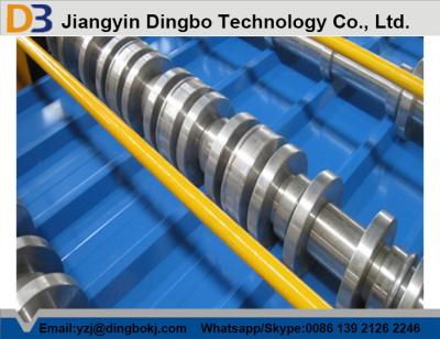 China High Speed Tile Steel Metal Roll Forming Machine , Metal Roof Forming Machine for sale