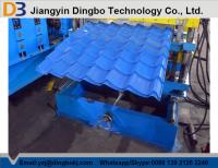 China Steel Glazed Tile Roof Forming Machine with 0.4 - 0.8mm Thickness of Material for sale