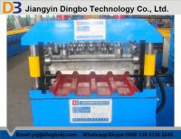 China Automatic PLC Control Customized/Trapezoidal Roof Panel roll forming Machine With 5 Ton Decoiler for sale