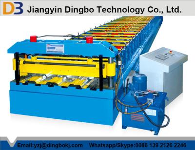 China Metal Deck Roll Forming Machinery with High Speed Running with Hydraulic System for sale