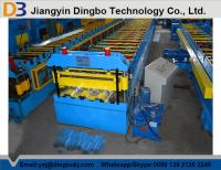 China 7.5kw High Speed Metal Roof Roll Forming Machinery with Man-made Uncoiler for Lighting for sale