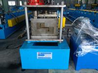 China 18-20Mpa Gcr 15 Z purlin roll forming machine with 15 rows Rollers / PLC vector inverter for sale