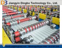 China Galvanized Steel Corrugated Sheet Roll Forming Machine 0.3-0.8 Thickness for sale
