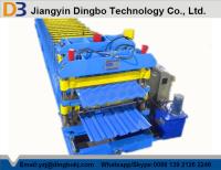 China Fully Automatic Glazed Tile Roofing Roll Forming Machine With 380V / 50Hz / 3 Phase Step Tile Roll Forming Machine for sale