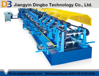 China PLC Control System C / Z Purlin Roll Forming Machine With Gcr15 Steel for sale