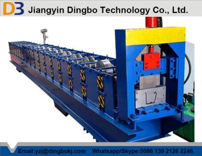 China Hydraulic Cutting 45# Forged Color Steel Rain Gutter Roll Forming Machine for sale