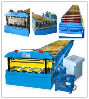 China 15m/Min 1.2mm Roof Deck Roll Forming Machine Automatic Hydraulic Cutting for sale