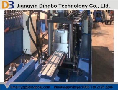 China Fire / Vane Smoke Damper Metal Roll Forming Machine With Cr 12 Quenched Cutter for sale
