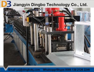 China Motorized Smoke Fire Damper Blade Frame Roll Forming Machine With Chain Drive for sale