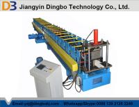 China Hydraulic Post Cutting Metal Water Gutter Profile Roll Forming Machine Forming Speed 8-12m / Min for sale