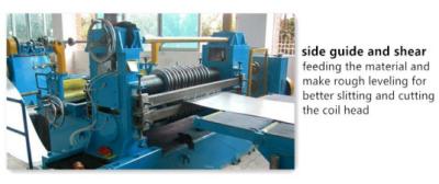 China 15Ton 2mm Coil Sheet Metal Steel Slitting Line With Straightener for sale