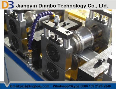 China Hydraulic Cutting Rolling Shutter Slats Roll Forming Machine With 0-15m / Min Forming Speed for sale