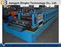 China Blue Photovoltaic Supporter Slotted Metal Roll Forming Machine 380V / 50Hz / 3 Phase for sale