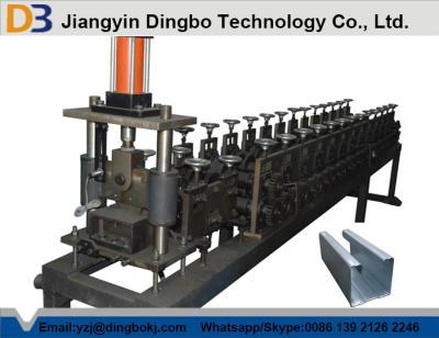China Metal Steel Shop Slat Guides Shutter Door Roll Forming Machine Hydraulic Cutting for sale