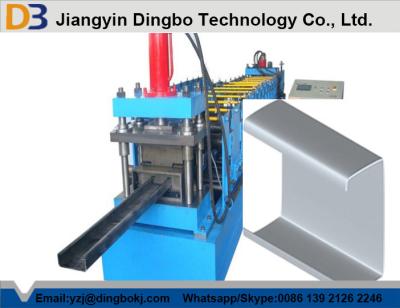 China Hydraulic Post Cutting Purlin Roll Forming Machine With Minimum Tolerance for sale