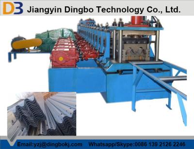 China Durable Guard Rails Roll Forming Machine , Steel Rolling Machine With Electric Drive for sale