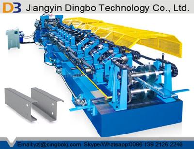 China Fully Automatic Change the Size CZ Steel Purlin Channel Shape Making Roll Forming Machine for sale