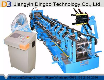 China Hydraulic Pre-punching Adjustable Size Steel CZ Purlin Roll Forming Machine With 5 Tons Decoiler for sale