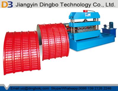 China 0.3-0.8mm Thick Colour Coated Steel Roof Panel Curving Machine for sale
