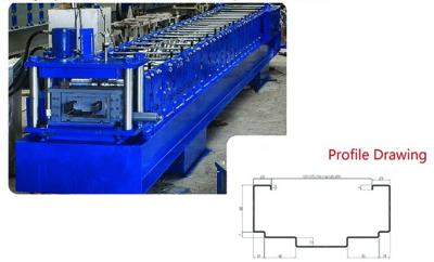China 1.6MM Galvanize Steel Hydraulic Door Frame Roll Forming Machine for sale