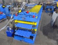 China 3 Phase Colored Steel Glazed Tile Roll Forming Machine With 1 Year Warranty roof roll forming machine for sale