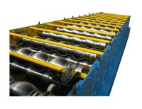 China 3 Phase Colored Steel Glazed Tile Roll Forming Machine With 1 Year Warranty roof roll forming machine for sale