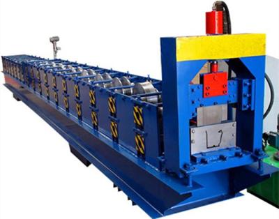 China CE / SGS / ISO Low Noise Gutter Roll Forming Machine With Touch Screen for sale