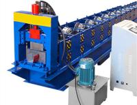China CE / SGS / ISO Low Noise Gutter Roll Forming Machine With Touch Screen for sale