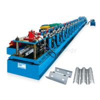 China 10m/Min 2 Waves Guardrail Forming Machine Hydraulic Decoiler for sale
