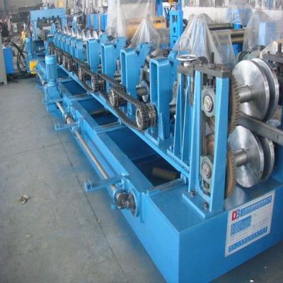 China Z Purlin Roll Forming Machine with Cr Bearing Steel 16 Groups Roller Station for sale