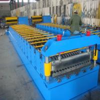 China Approx9m*1.8m*1.5m Steel Tile Corrugated Roll Forming Machine with Colored Steel Plate for sale