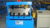 China 22kw Ridge Cap / Steel Floor Deck Roll Forming Machine with Galvanized Board / 30 Groups Rollers for sale