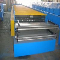 China Double Layer Roll Forming Machine with Cr12mov Blade / 20 Groups Rollers for sale