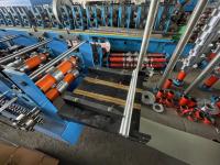 China Rain Gutter Roll Forming Machine 15m / Min PPGI Square Steel for sale