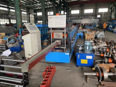 China 13 Rows Downspout Roll Forming Machine Gutter Making Colored Glaze Steel for sale