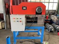 China Rectangle Steel Downspout Roll Forming Machine Round Sawing Cutting 5T Decoiler for sale