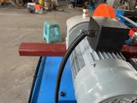 China Rectangle Steel Downspout Roll Forming Machine Round Sawing Cutting 5T Decoiler for sale