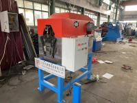 China Rectangle Steel Downspout Roll Forming Machine Round Sawing Cutting 5T Decoiler for sale