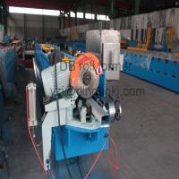 China 7.5kw Main Motor Power Downspout Roll Forming Machine Controlled by PLC Consists of Protective Guard, Hydraulic System for sale