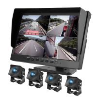 China 10 Inch Car DVR Camera 4 Way Truck Traffic Reversing Video Fixed Speed Measurement for sale