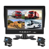China Full HD Car DVR Camera 7 Inch Dual Road Truck Traffic Front And Rear Video for sale