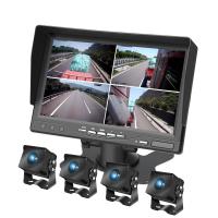 China 7 Inch Car DVR Camera 4 Way Truck Traffic Front And Rear Video Full HD for sale