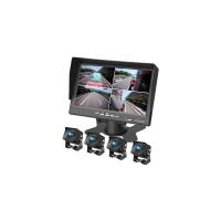 China 7 Inch Car DVR Camera 4 Way Truck Traffic Front And Rear Video Full HD for sale