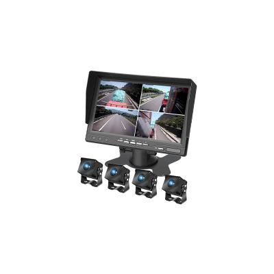 China 7 Inch Car DVR Camera 4 Way Truck Traffic Front And Rear Video Full HD for sale