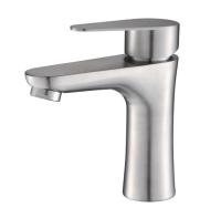 China Beautiful Polished Stainless Steel Basin Faucet Bathroom Basin Faucet CE ISO9001 for sale