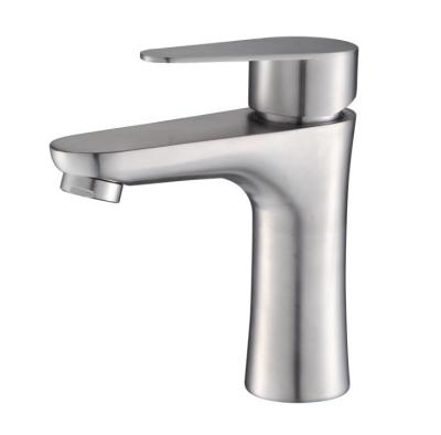 China Beautiful Polished Stainless Steel Basin Faucet Bathroom Basin Faucet CE ISO9001 for sale