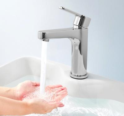 China No Seepage Polishing Stainless Steel Basin Faucet Support Hot And Cold for sale