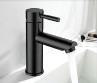 China One Hole Polished Stainless Steel Basin Faucet 1.5 GPM Flow Rate for sale