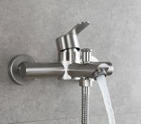 China Modern Drawing Stainless Steel Bath Faucet Not Easy To Rust Long Lasting for sale