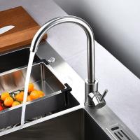 China Blackened Beautiful Stainless Steel Kitchen Tap Hot And Cold Preservative for sale